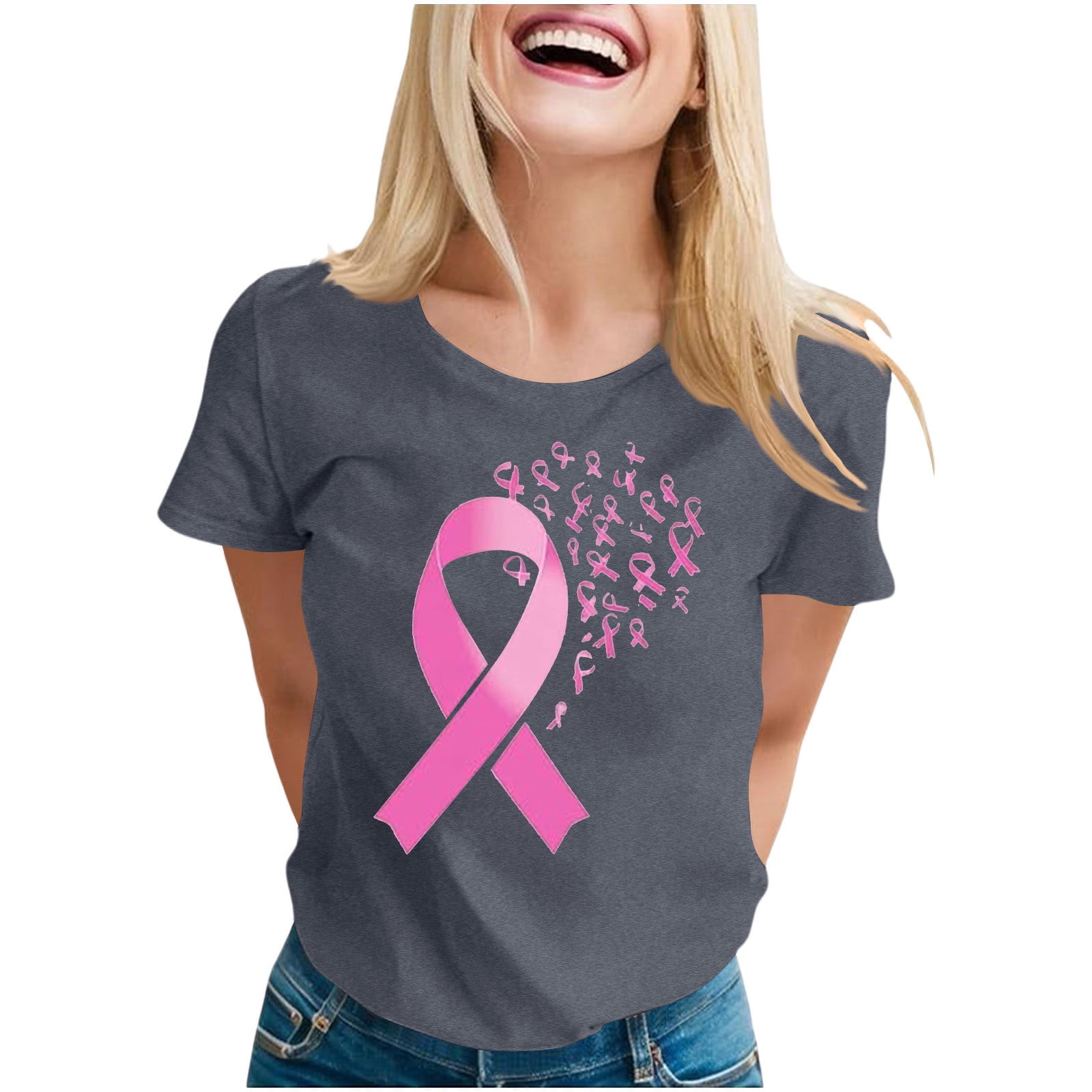 Neewe Breast Cancer Shirts for Women:Breast Cancer Awareness Shirts ...