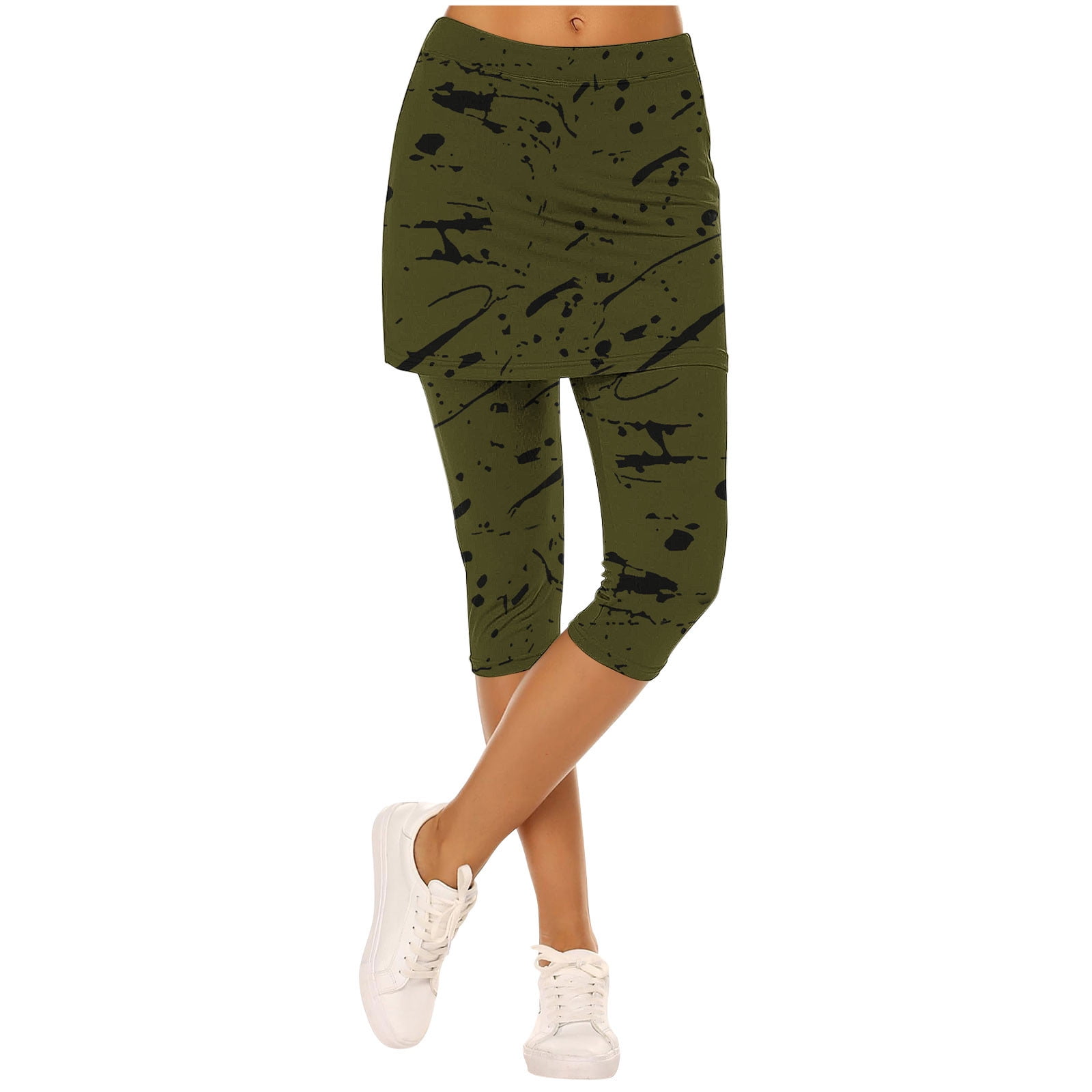 Neewe Skirted Leggings for Women Summer Fashion Two Piece Underpants ...