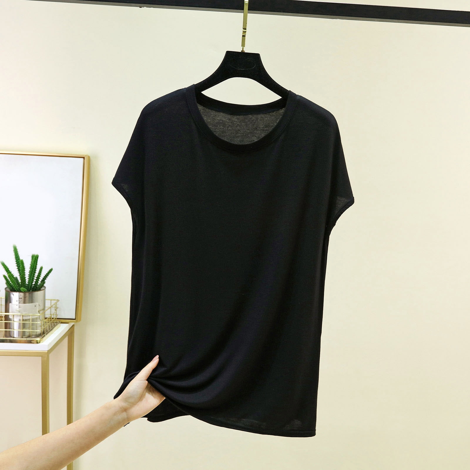 Neewe T Shirts for Women - Short Sleeve Spring Summer Tops Soft Basic ...