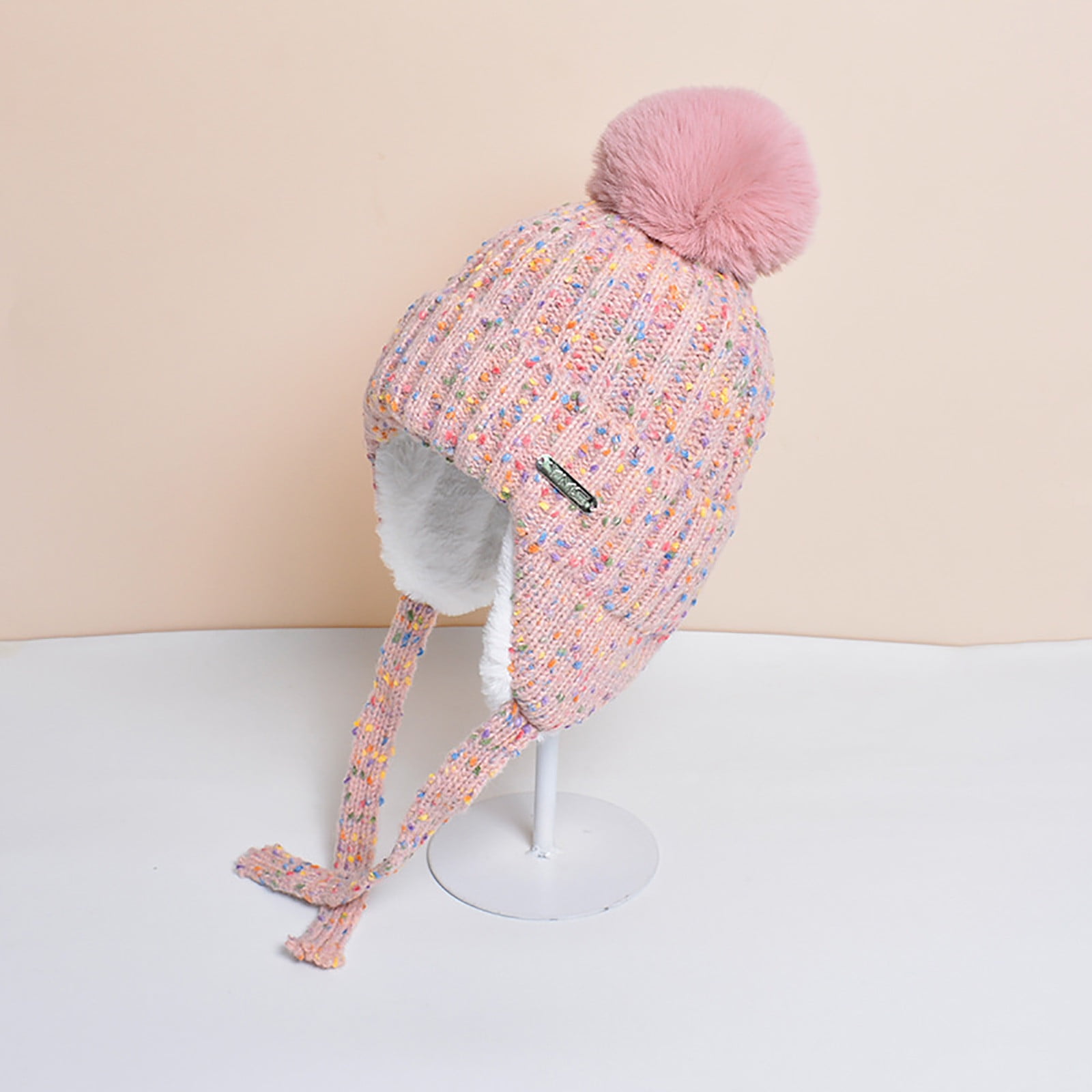 Neewe Winter Hats for Women Knit Beanie Soft Warm Fleece Lined Long Ear ...