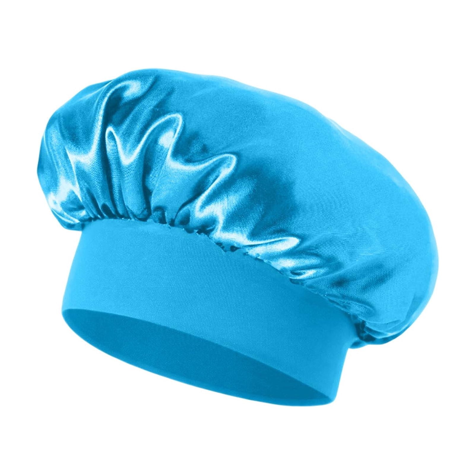 Neewe Women's Plain Wide Elastic Head Wrap Shower Cap Sleeping Cap Free ...