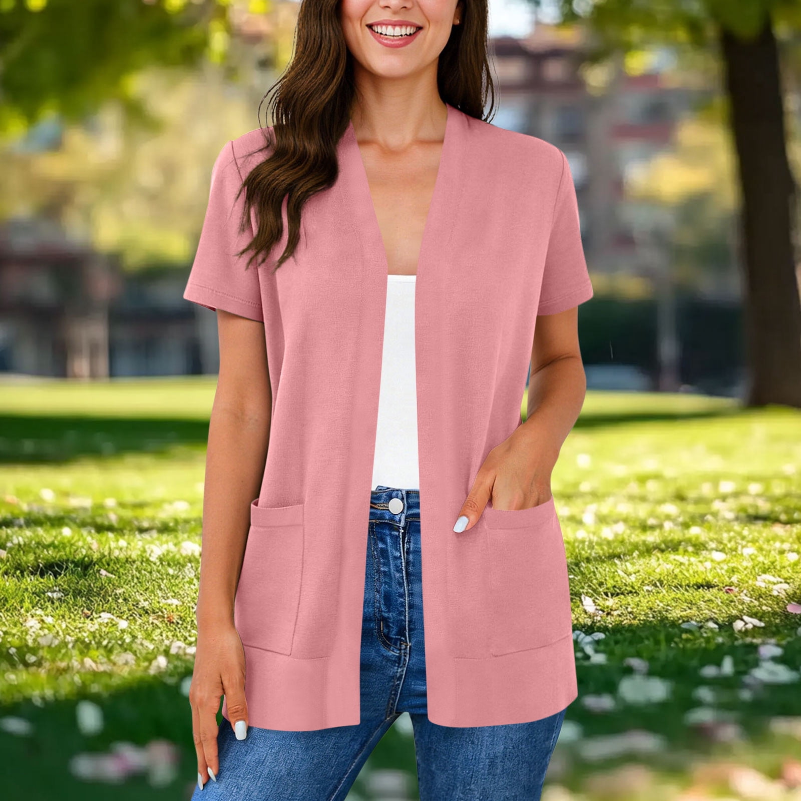 Neewe Womens Summer Vests Fashion Casual Sleeveless Cardigan Soft ...