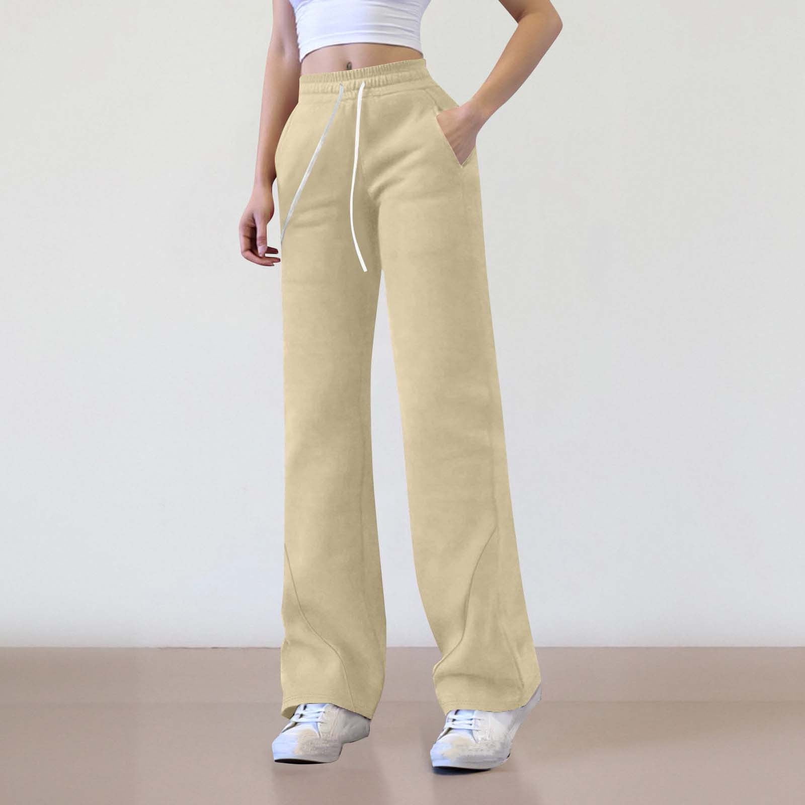 Neewe Womens Track Pants Athletic Running Pants Sweatpants Straight Leg ...