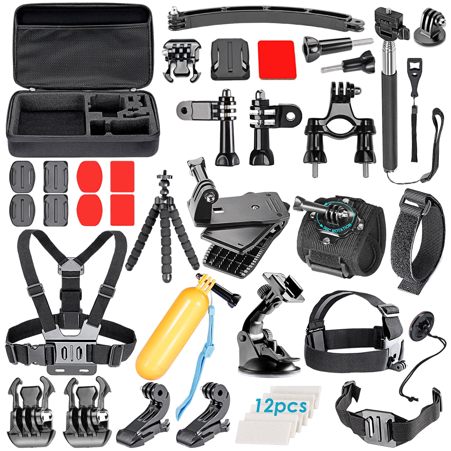 Neewer 50-In-1 Action Camera Accessory Kit， Compatible with GoPro ...