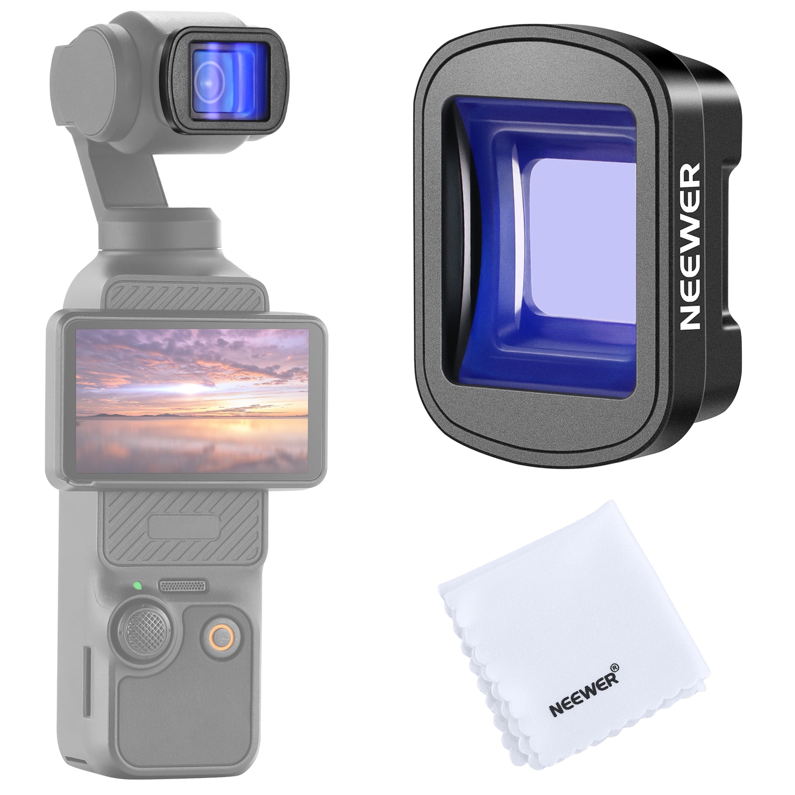 Neewer LS-44 Pro 1.2X Anamorphic Lens - Blue Streak Effect, Magnetic ...