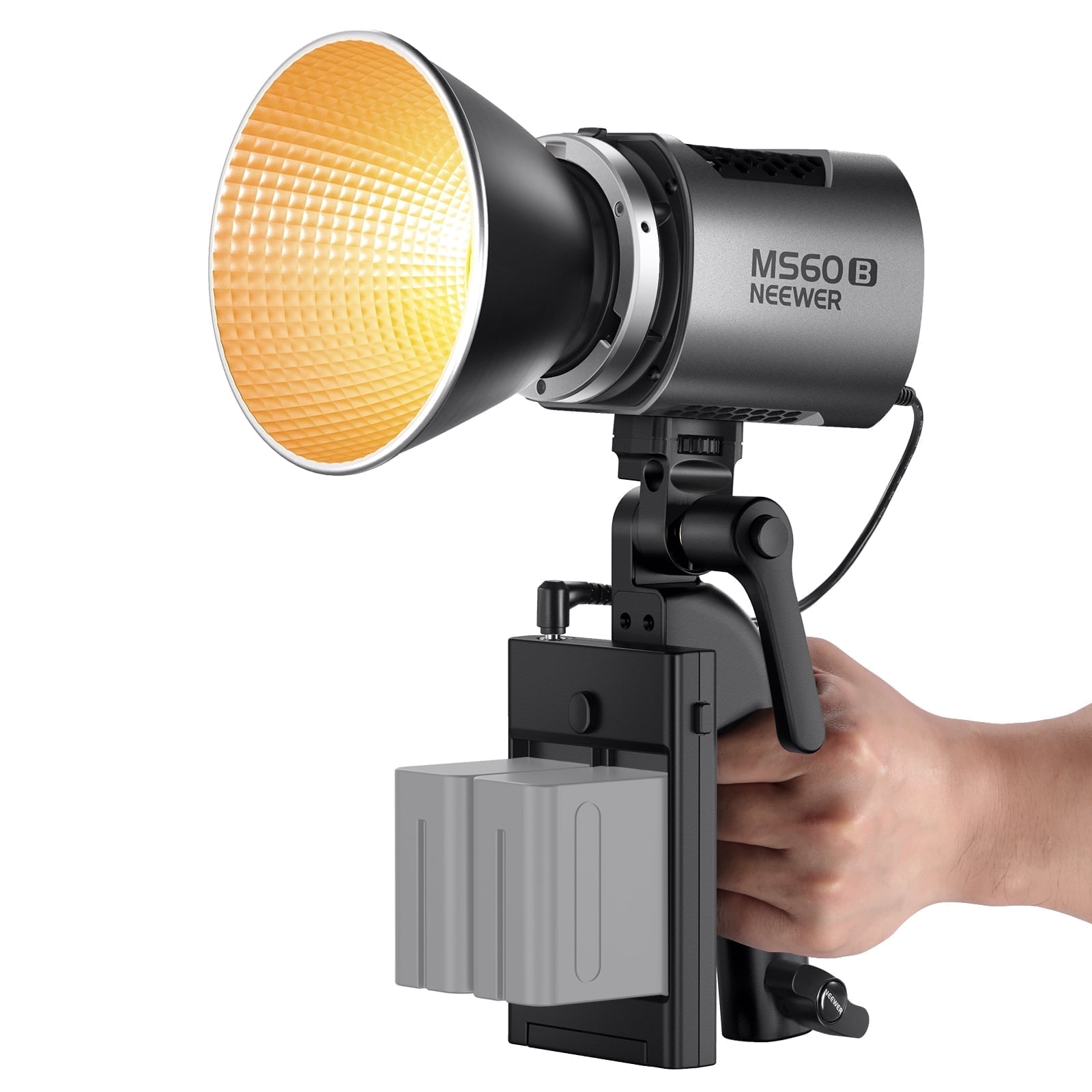 Neewer MS60B All Metal Shell 65W LED Video Light, 2.4G/APP Control ...