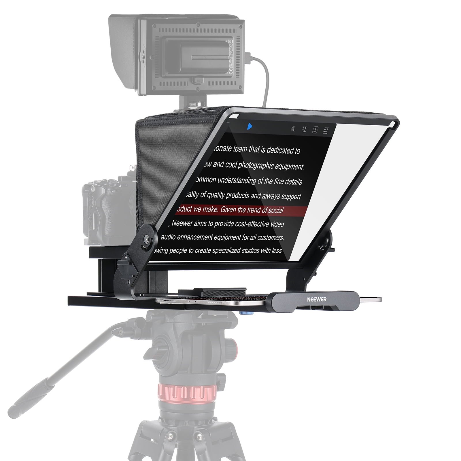 Neewer X17 II Teleprompter with RT113 Remote/APP Control: 17" HD ...