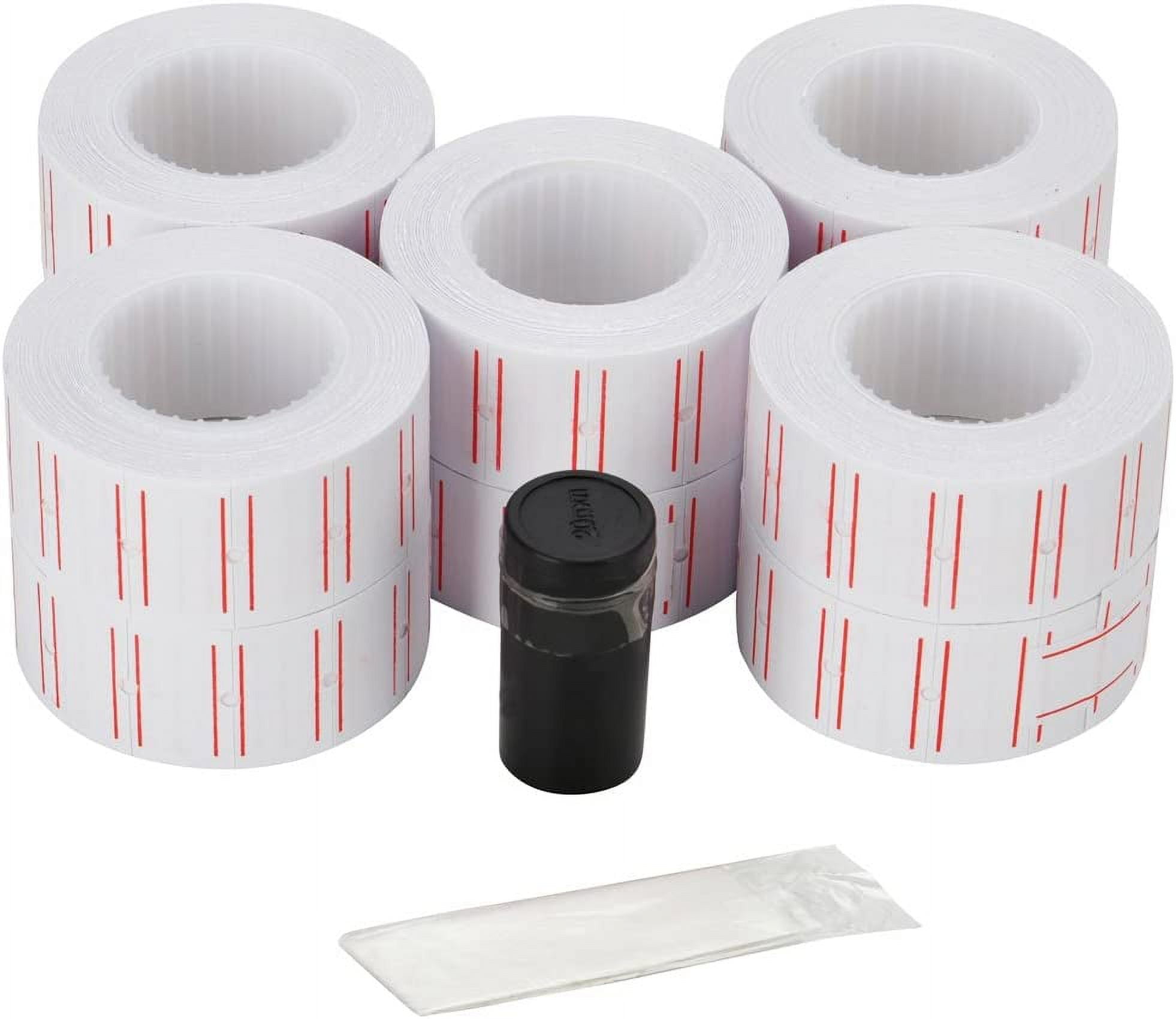 NefLaca 10 Rolls/6000pcs White Price Sticker Rolls for Mx-5500 Pricing ...
