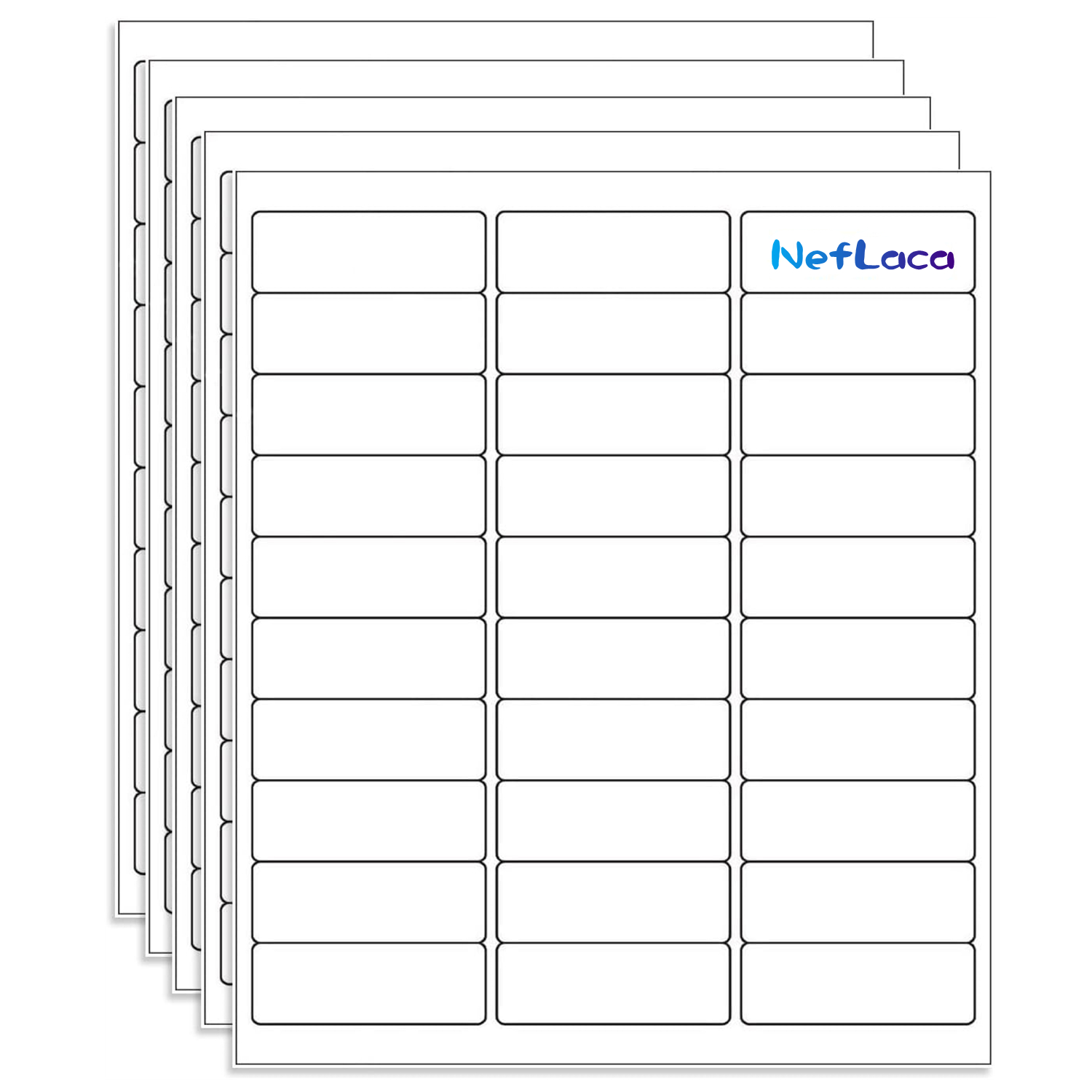 Universal Laser Printer Permanent Labels, 1 x 2 5/8, White, 3000/Box ...
