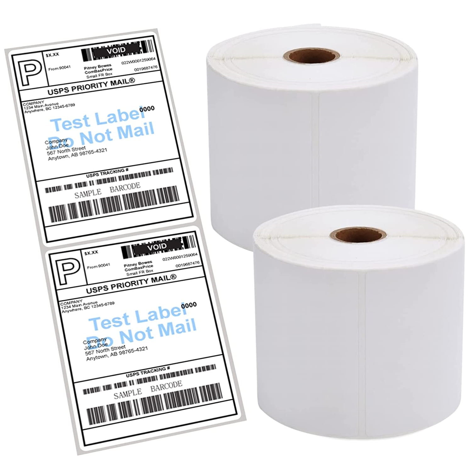 NefLaca 4x6 Shipping Labels, 2 Rolls of 450 Direct Thermal Labels ...