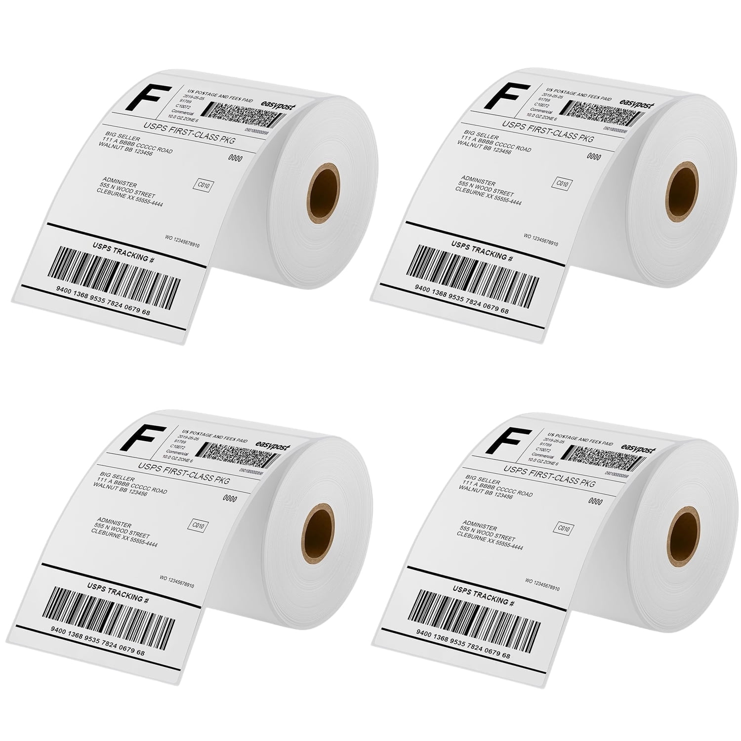 NefLaca 4x6 Thermal Labels, 1000 Shipping Labels, 250 per Roll White ...