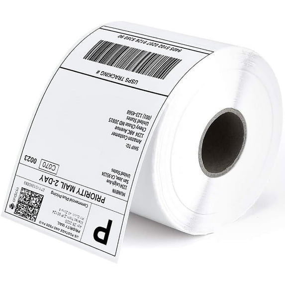 NefLaca 4x6 Thermal Shipping Lables Roll, 500 Labels/Roll,Compatible ...