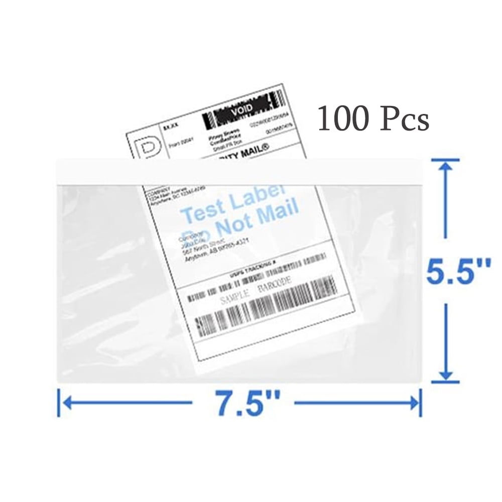 "NefLaca 100 Pack, Self-Adhesive Shipping Envelopes 7.5"" x 5.5 ...