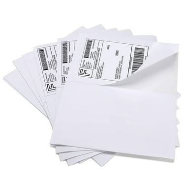 500 Labels 250 Sheets) Half Sheet Labels, Shipping Labels 2 Per Sheet