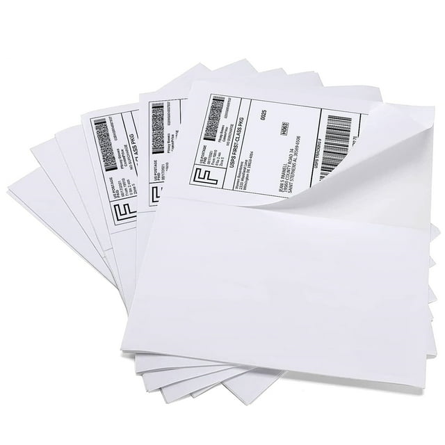 NefLaca Half Sheet Shipping Labels 8.5" x 5.5" White Self Adhesive ...