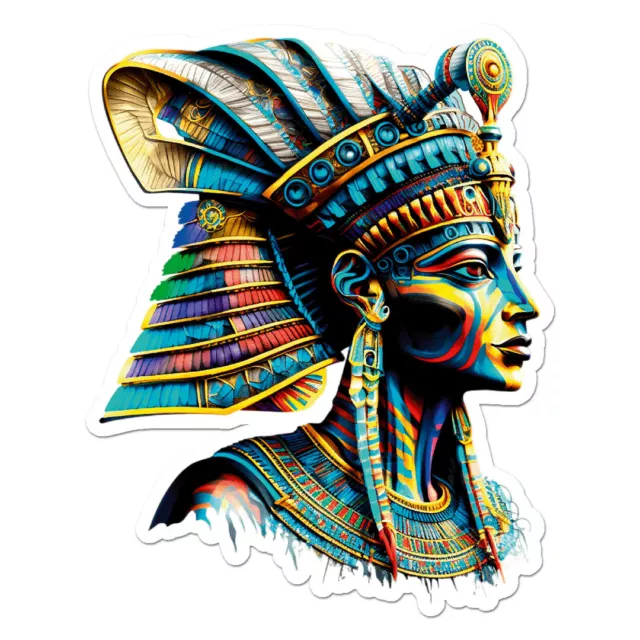 Nefertiti Cleopatra Egypt Sticker Phone Decal Water Bottle Stickers Car ...
