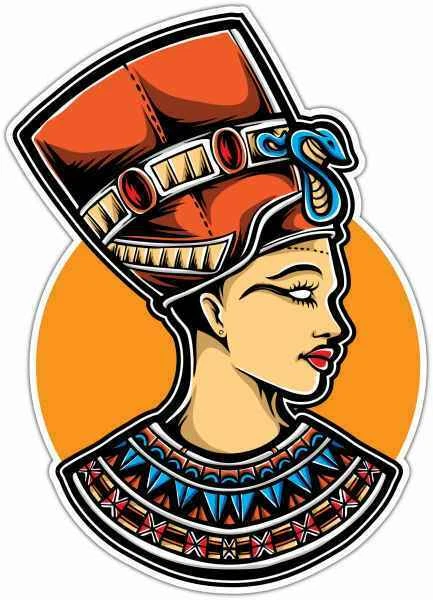 Nefertiti Cleopatra Egyptian Queen Ancient Car Stickerphone Decal Water ...