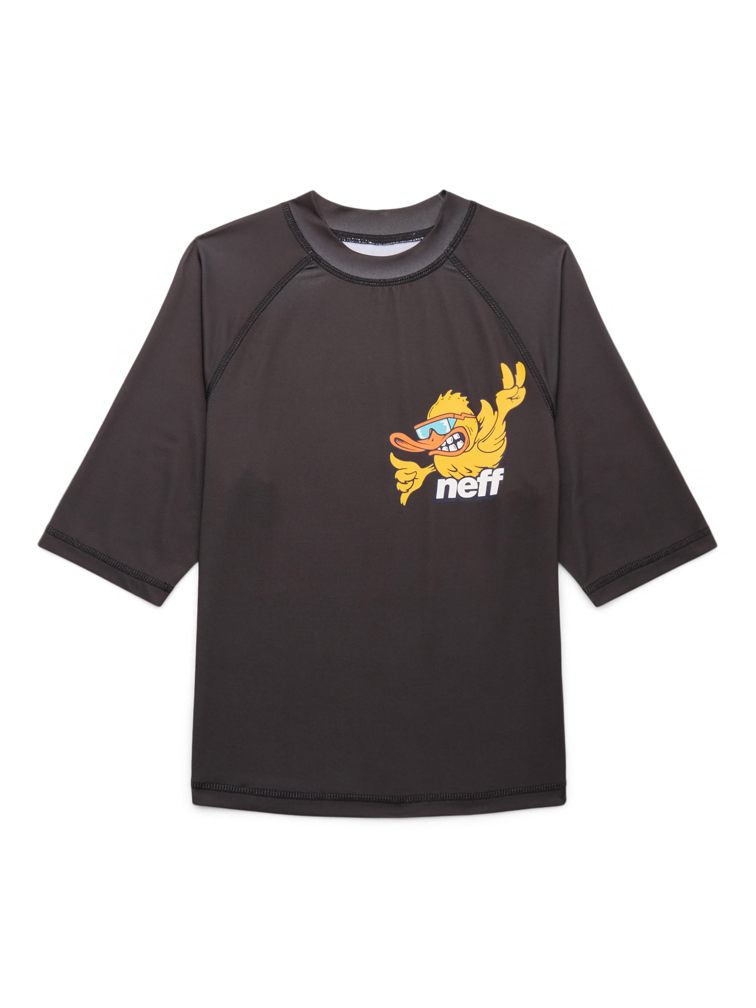 Neff Boys Fired Up Ducky Graphic Rashguard with UPF Protection, Sizes 8 ...