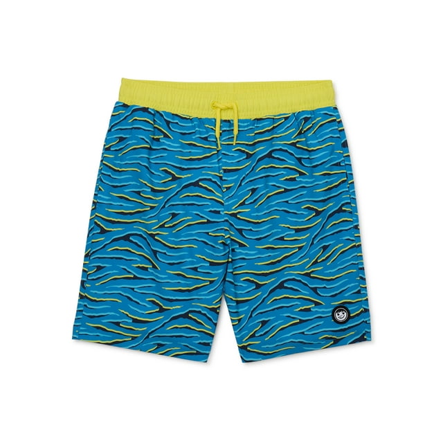 Neff Boys Tiger Stripe Swim Shorts Lightweight & Relaxed Fit - Walmart.com