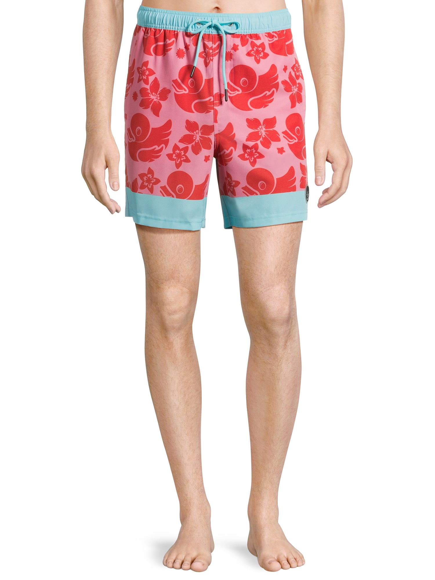 Neff Men's Novelty Print Swim Trunks with Stretch, 7" Inseam, Sizes S ...