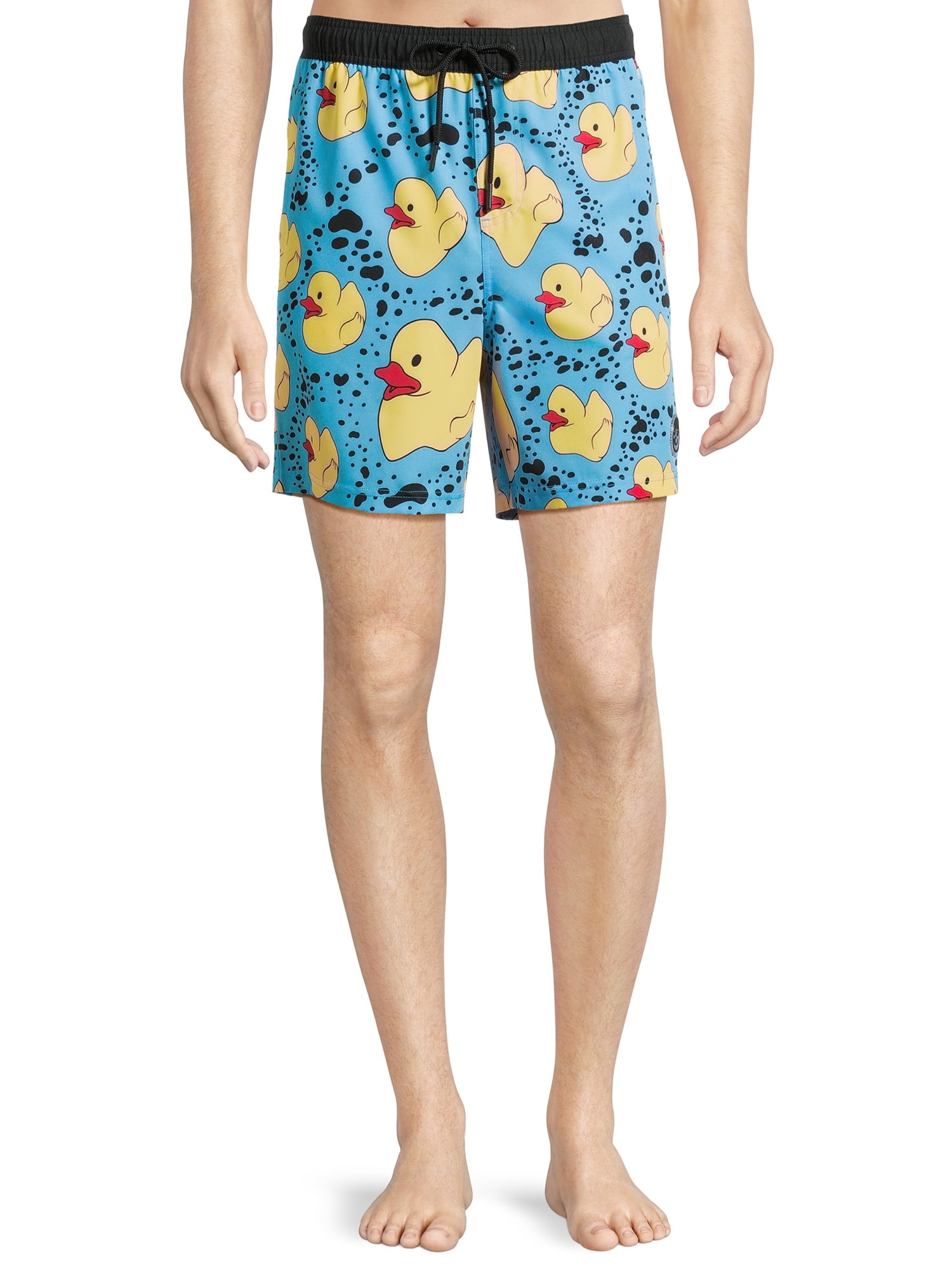 Neff Men's Novelty Print Swim Trunks with Stretch, 7" Inseam, Sizes S ...