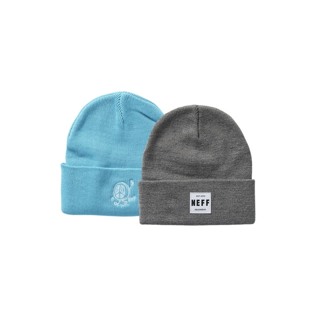 Neff Peace Gone and Lawrence Men's Beanies, 2 Pack - Walmart.com