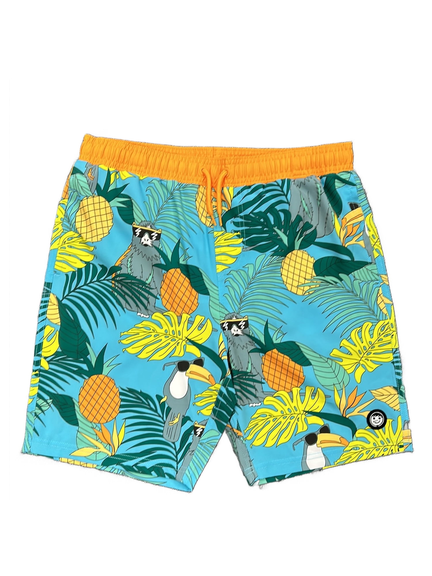 NEFF Boys Tropical Jungle Swim Trunks, Sizes 6-18, Lightweight ...