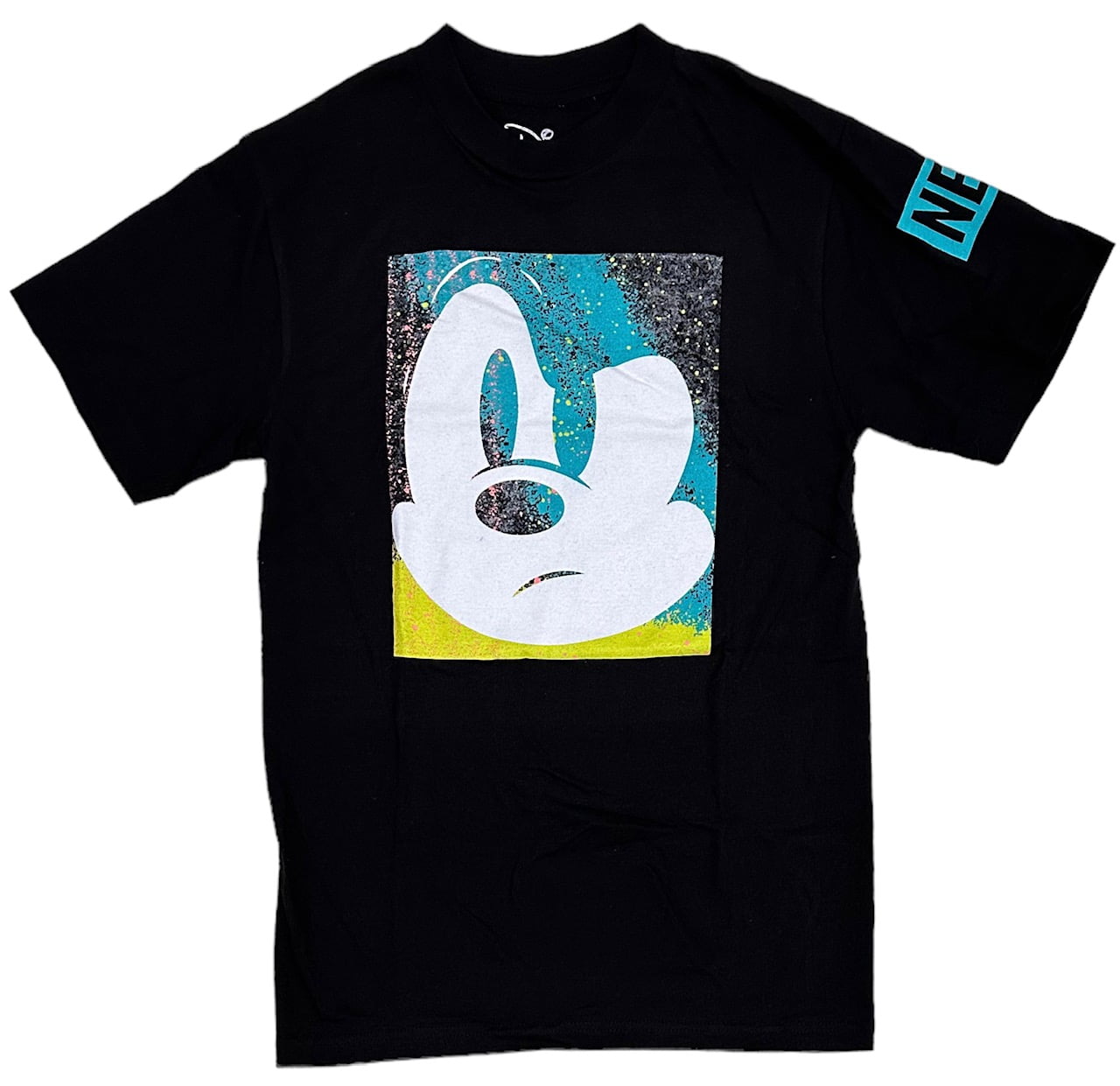 Neff X Disney Men's Angry Mad Mickey Mouse Graphic Tee T-Shirt in Black ...