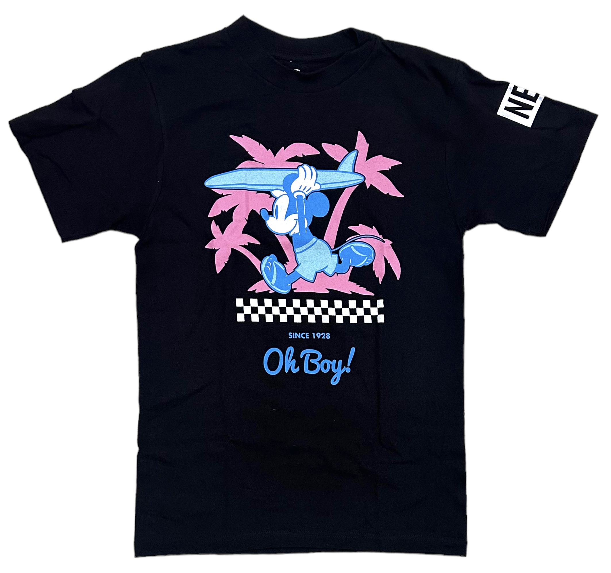 Neff X Disney Men's Mickey Mouse Oh Boy Surfing Graphic Tee T-Shirt in ...