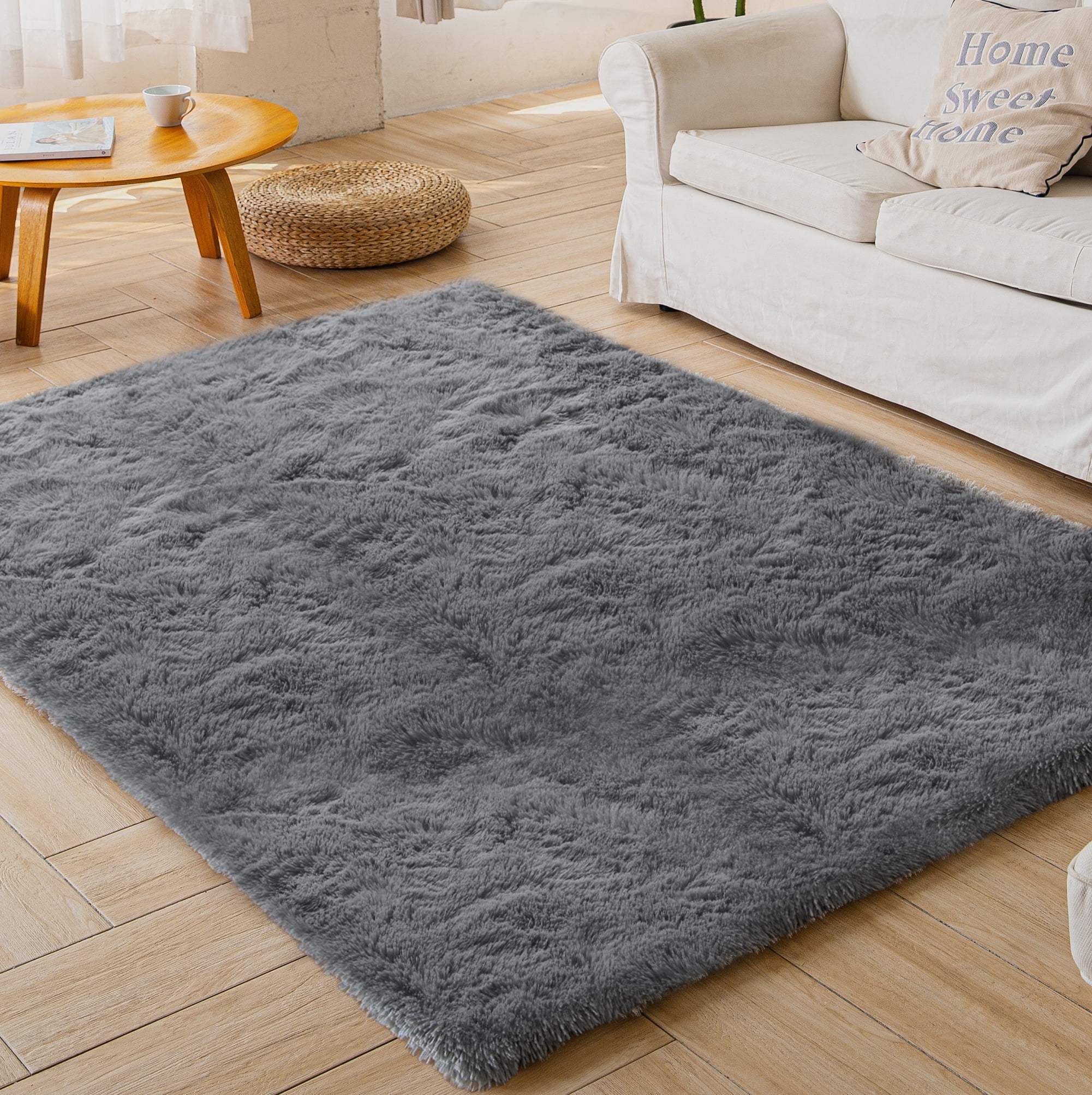 Nefoso Shag Area Rug, 5' x 8' Soft Fluffy Area Rugs for Living Room ...