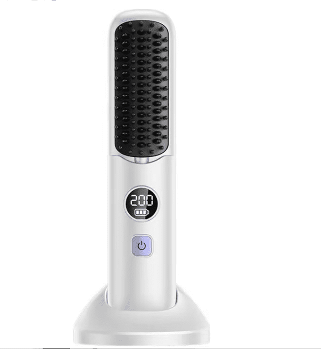 Negative Ion Cordless Hair Straightener Brush - Portable Mini Travel ...