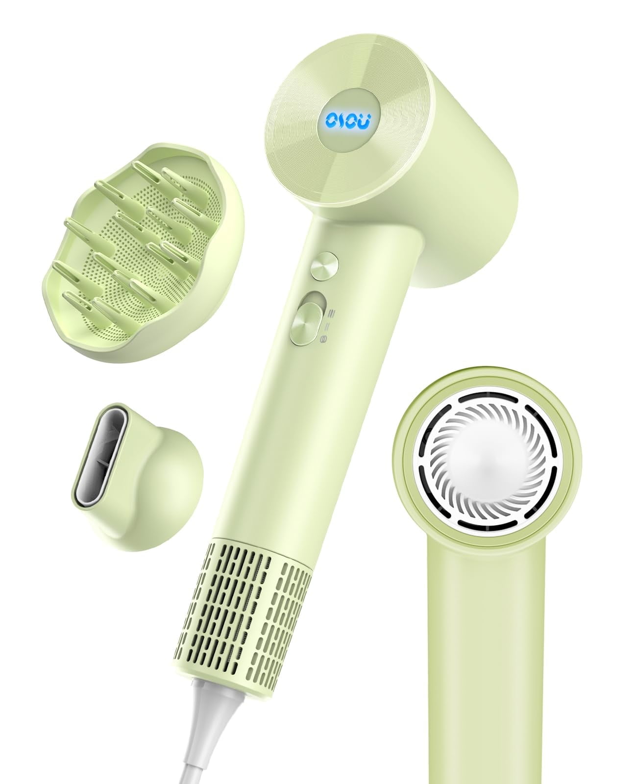 Negative Ionic Hair Dryer with 110,000 RPM Brushless Motor - High-Speed ...