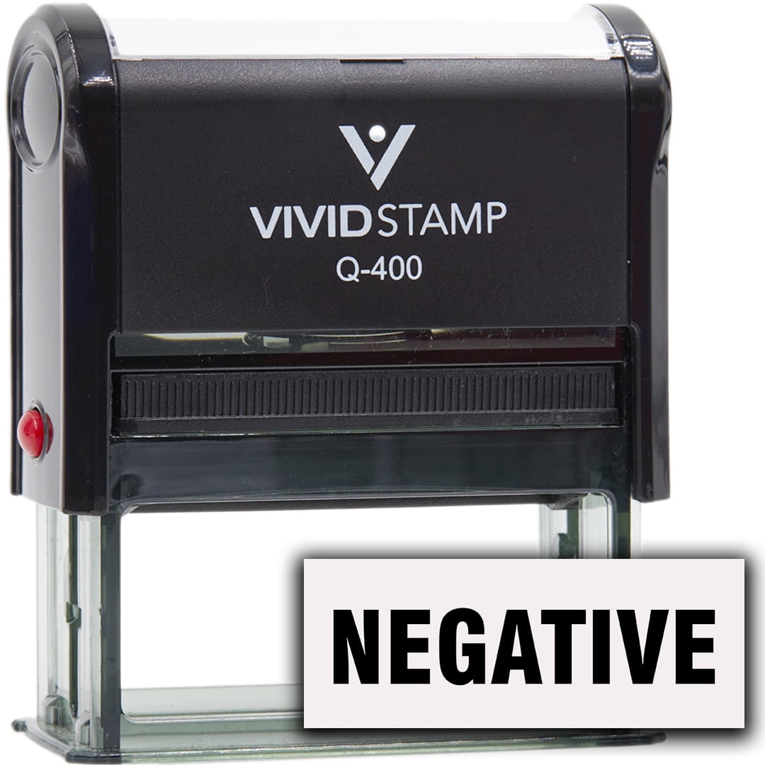 Negative Self-Inking Office Rubber Stamp (Black Ink) - Q-400 - Walmart.com