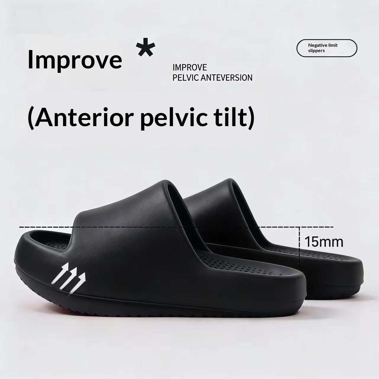 Negative-angle shoe for women, corrects pelvic tilt, improves posture ...