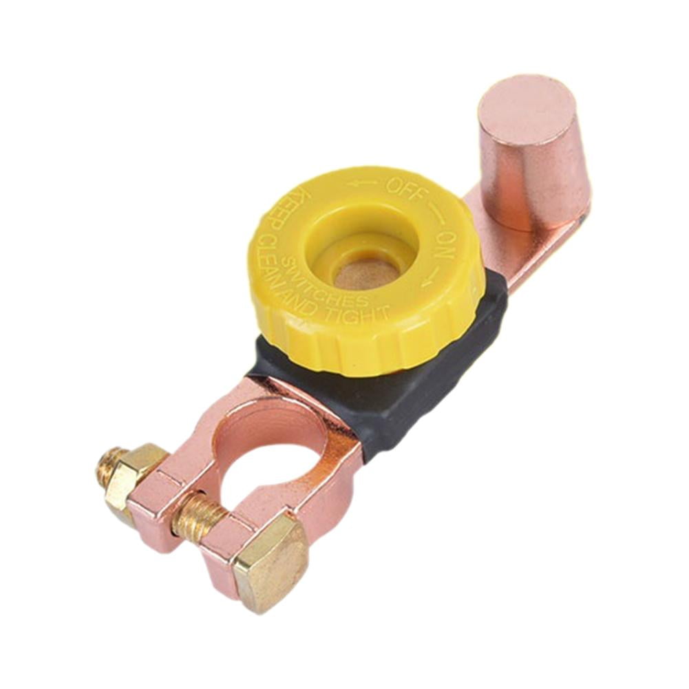 Negative black (A) $Car brass power switch battery terminal clamp ...