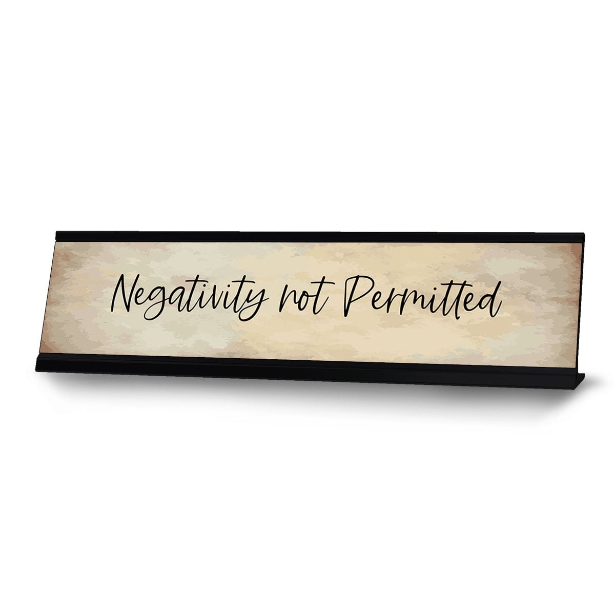 Negativity not Permitted, Motivational Desk Sign (2 x 8") - Walmart.com