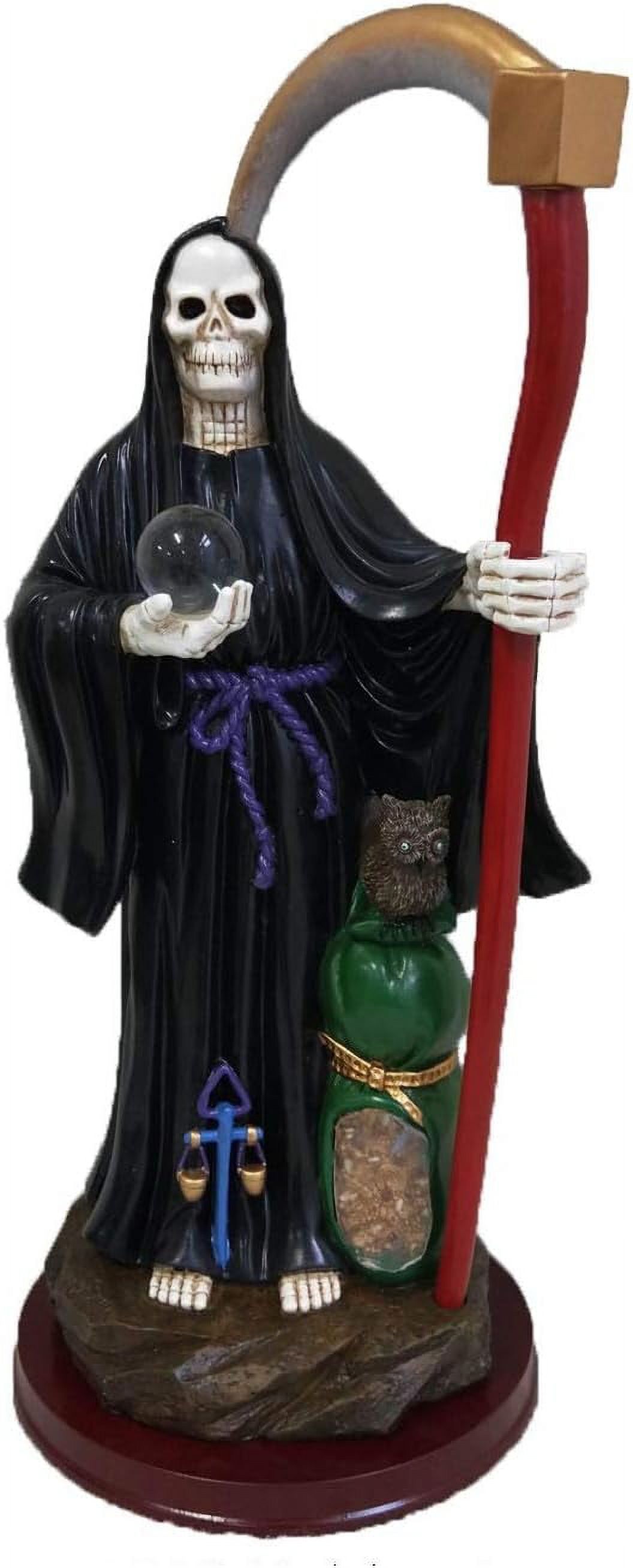 Negra Black Holy Death Statue Sculpture Grim Reaper Owl - Walmart.com