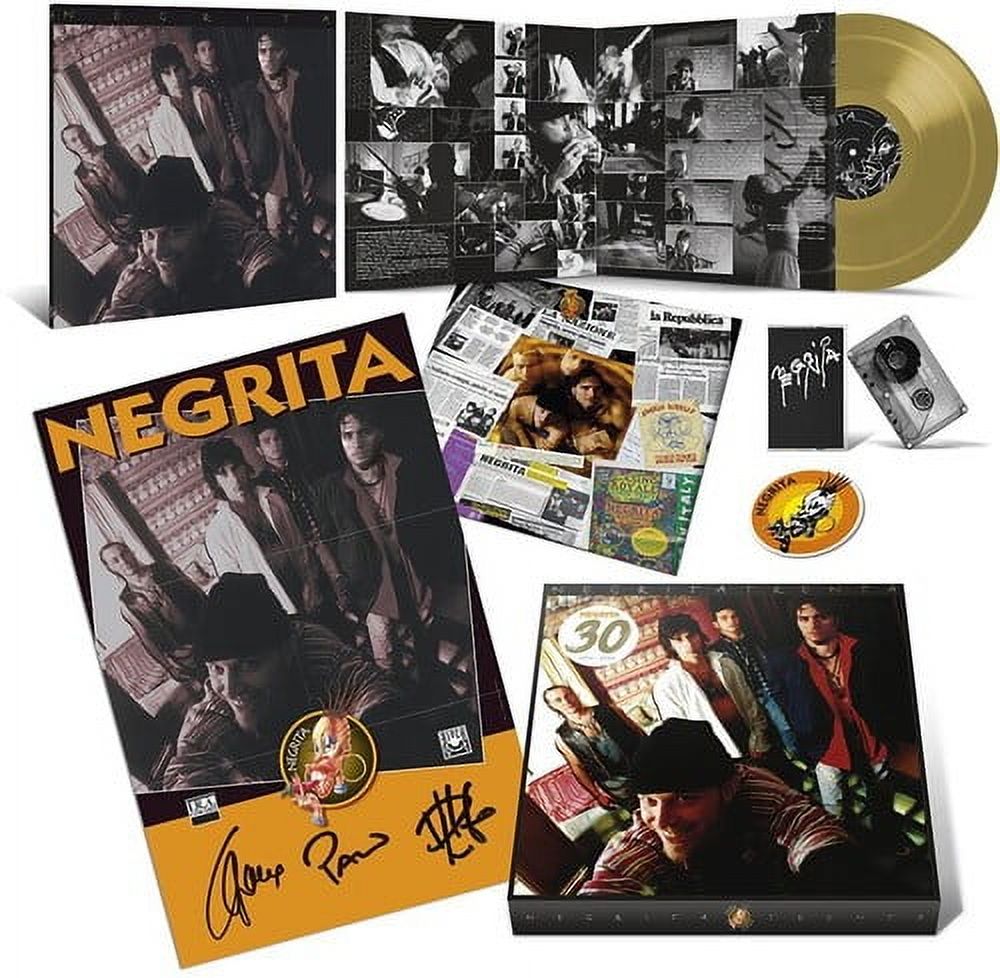 Negrita - Negrita Trenta - Gold Vinyl, Cassette, Autographed Poster ...