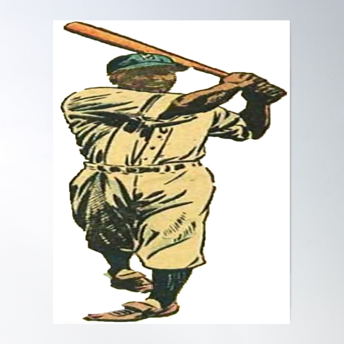 Negro League Baseball Hall Of Famer Jackie Poster Wall Art, Modern Wall ...