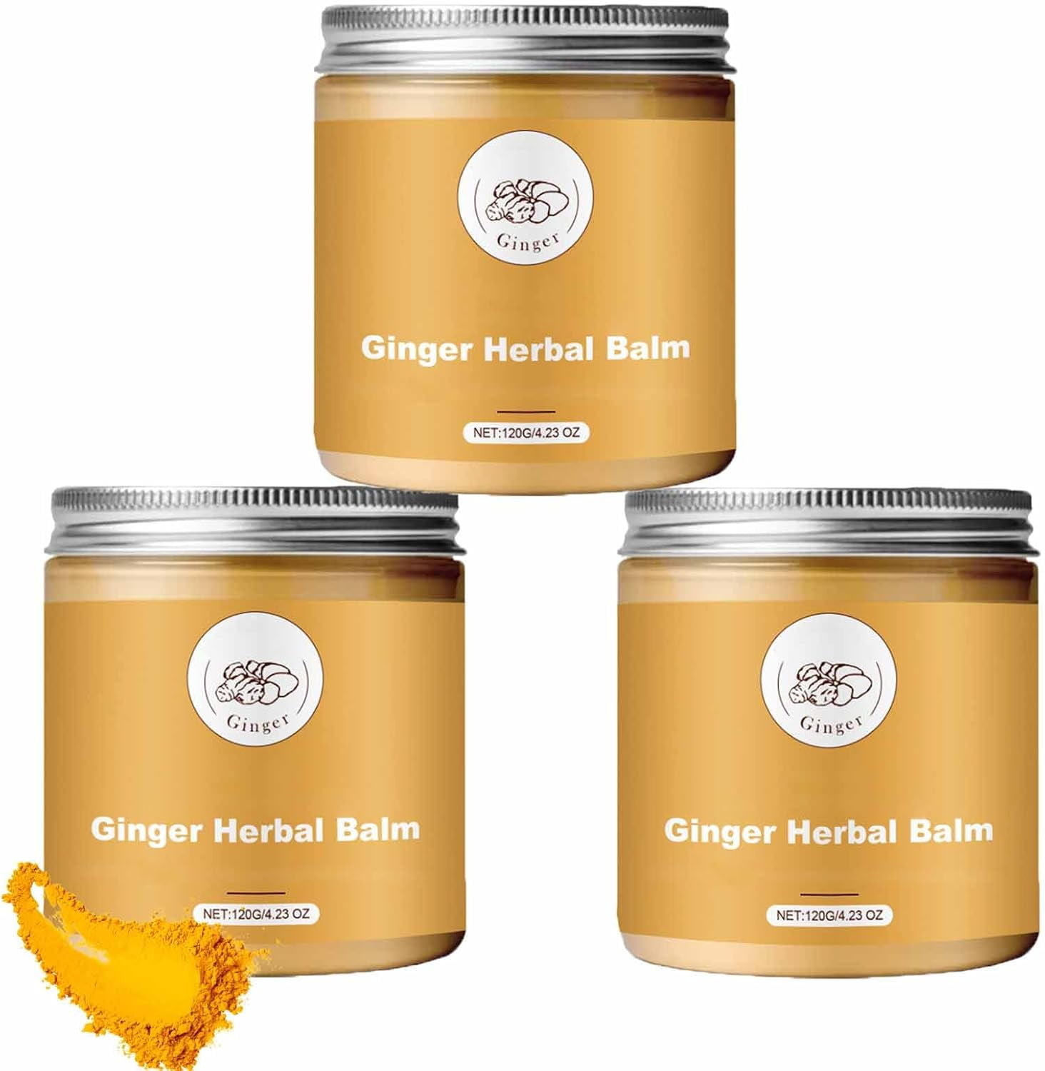 Negusy Ginger Herbal Balm, Natural Ginger Herbal Balm, Natural Ginger ...