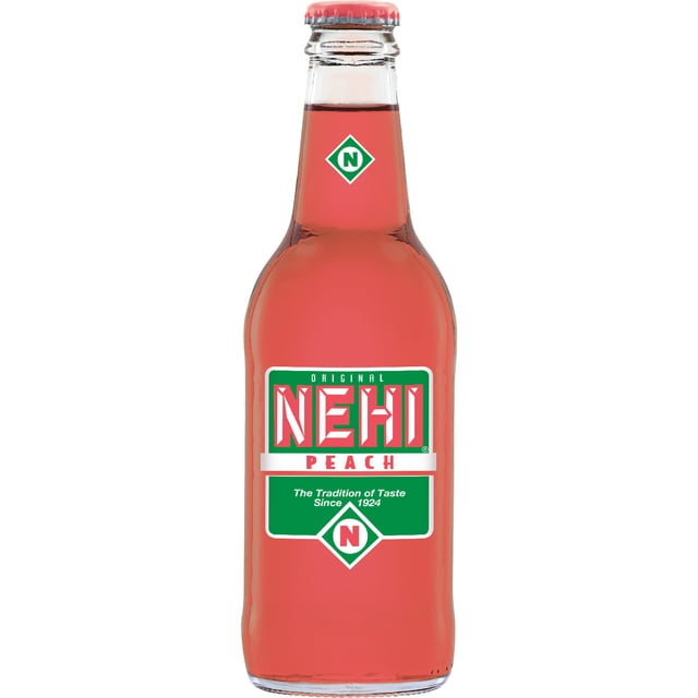 Nehi Soft Drinks - Caffeine Free Peach Soda Pop, 12 fl oz, Glass Bottle ...