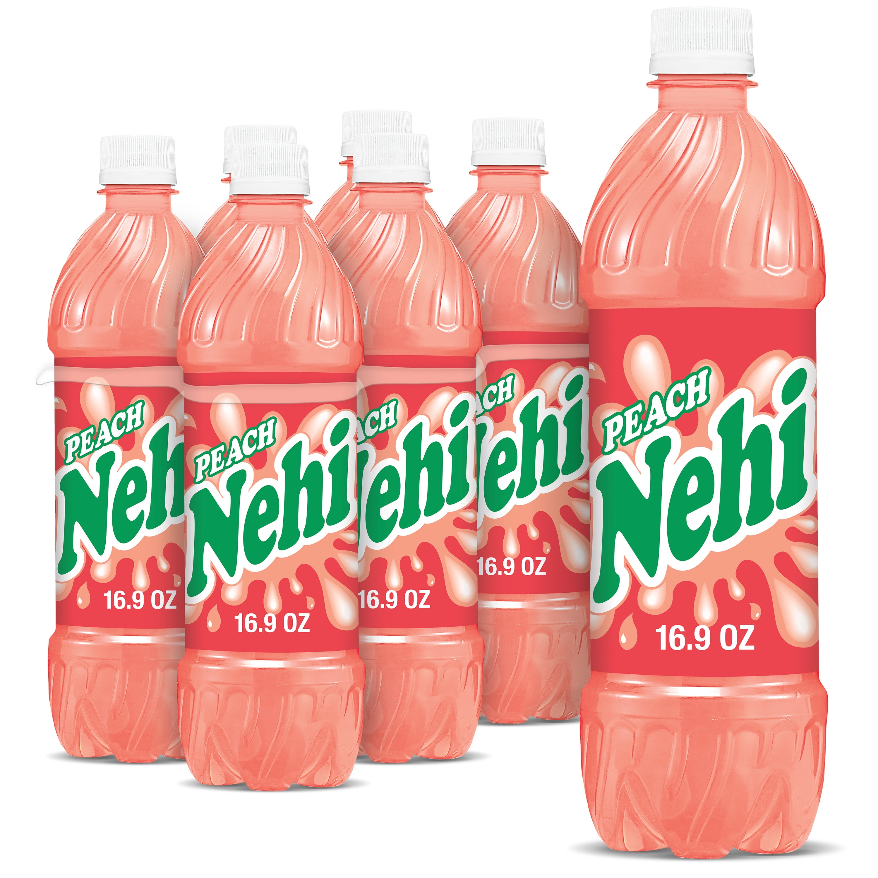 Nehi Caffeine Free Peach Soda Pop, 16.9 fl oz, 6 Pack Bottles - Walmart.com