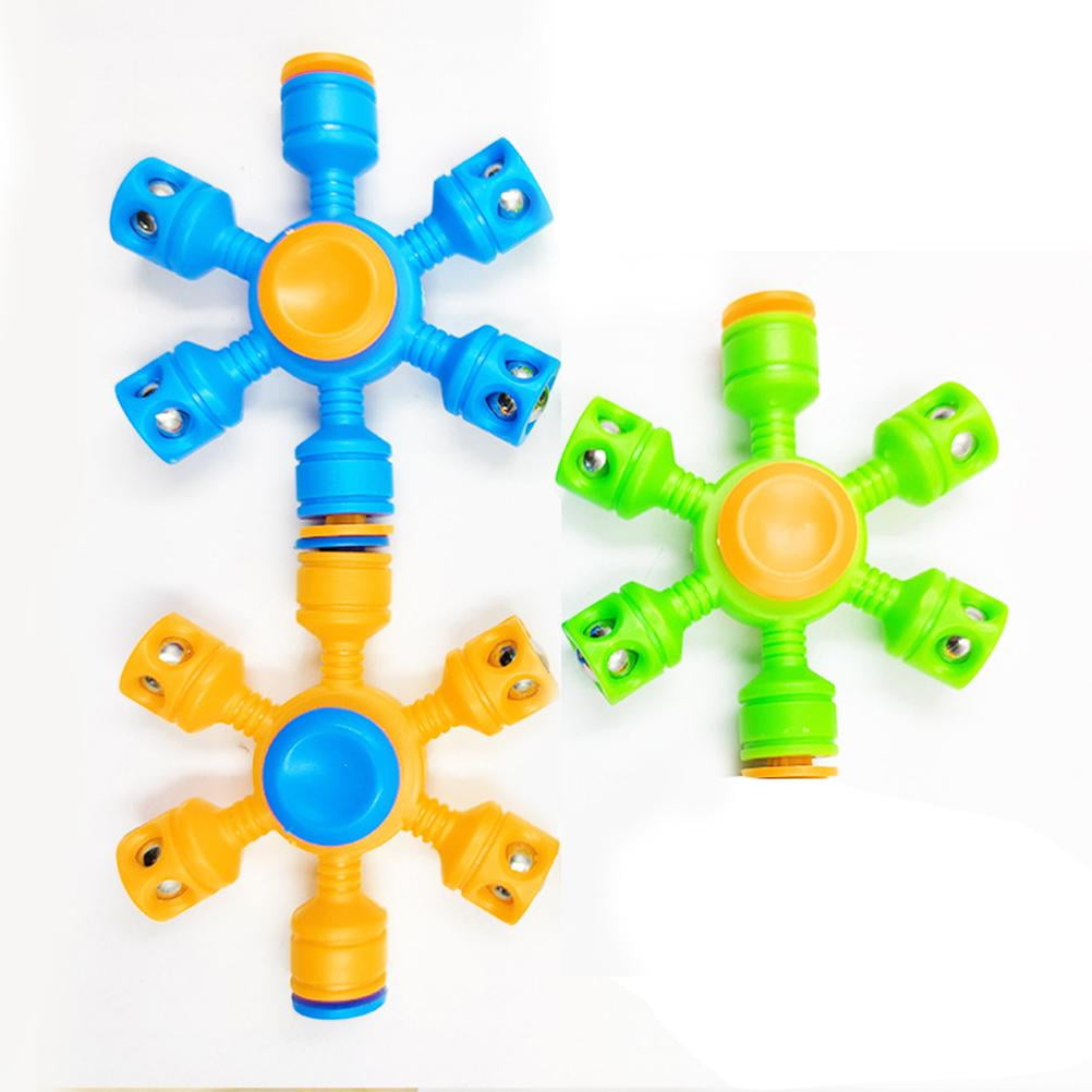 Nehlobo 3 Pack Plastic Fidget Spinning Top Steel Bearing 3-5 Min High ...