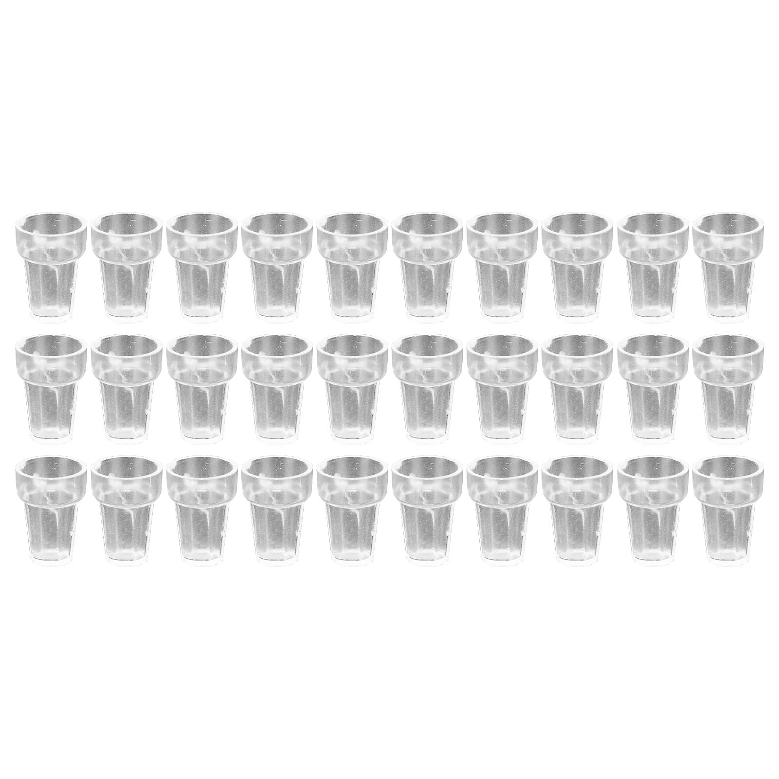 Nehlobo 30pcs Miniature Cups 1:12 1:6 High Simulation Miniature Milk ...
