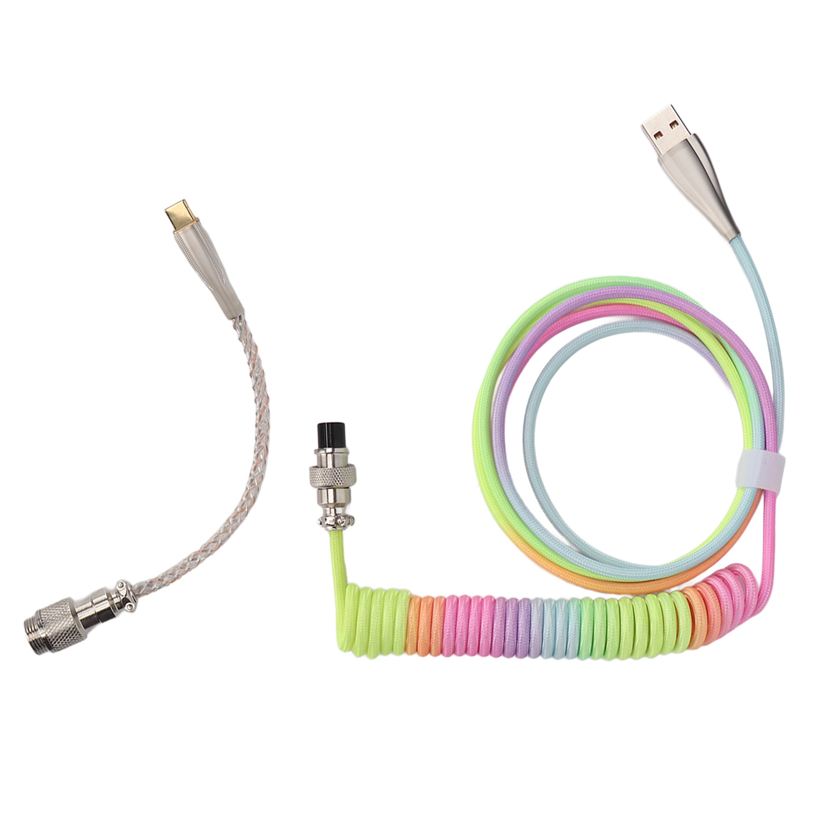 Nehlobo Gaming Keyboard Cable Gradient Color RGB Luminous Custom ...