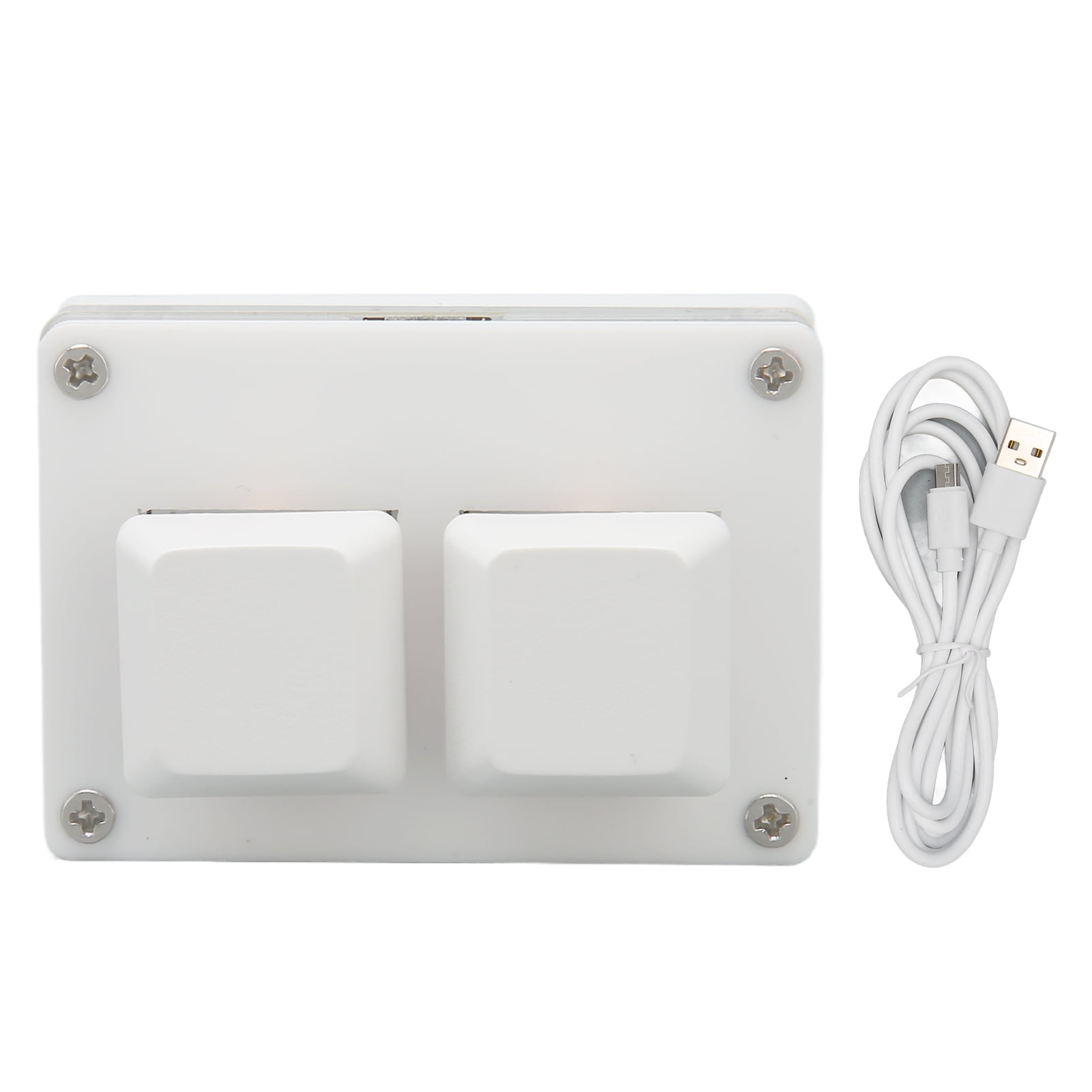 Nehlobo Mini Keypad 2 Keys Usb Red Switch Plug And Play Ergonomic Programmable Keypad With