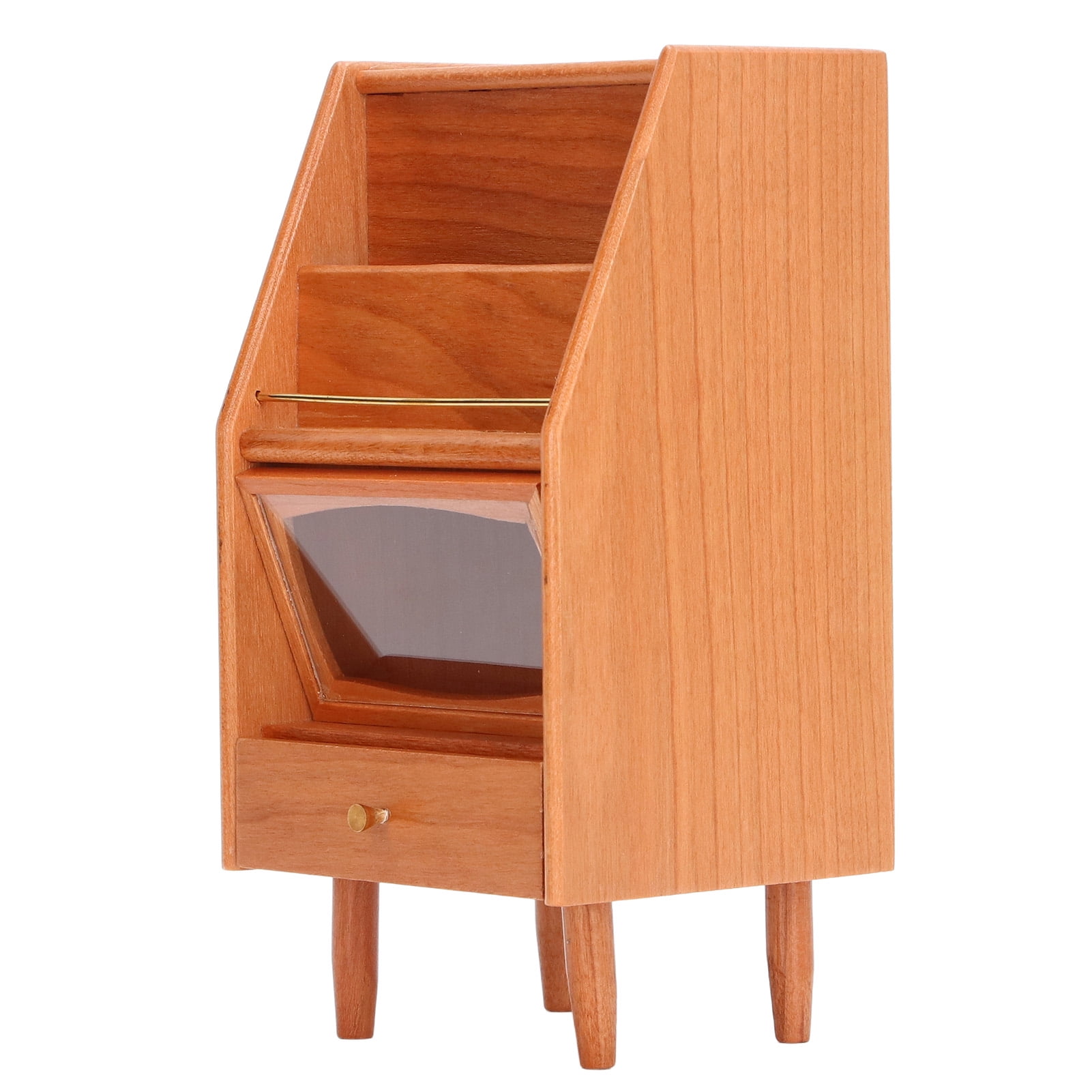 Nehlobo Miniature Dollhouse Cabinet Cherry Wood Good Texture Mini ...