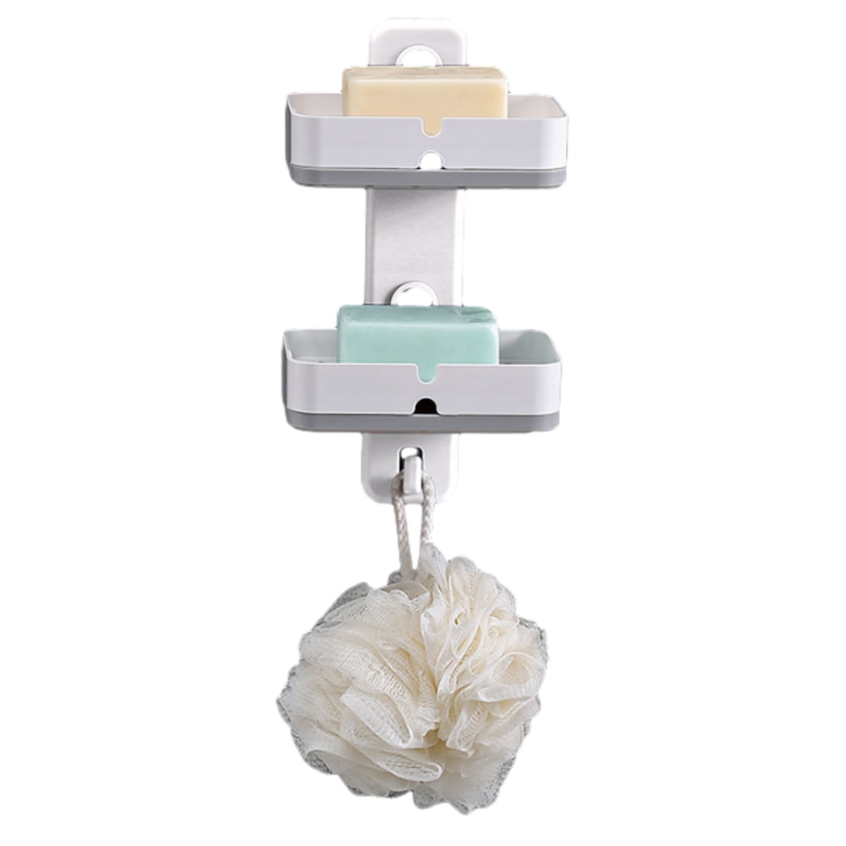 Nehlobo Shower Soap Holder Suction Cup Soap Dish for Shower Wall Double ...