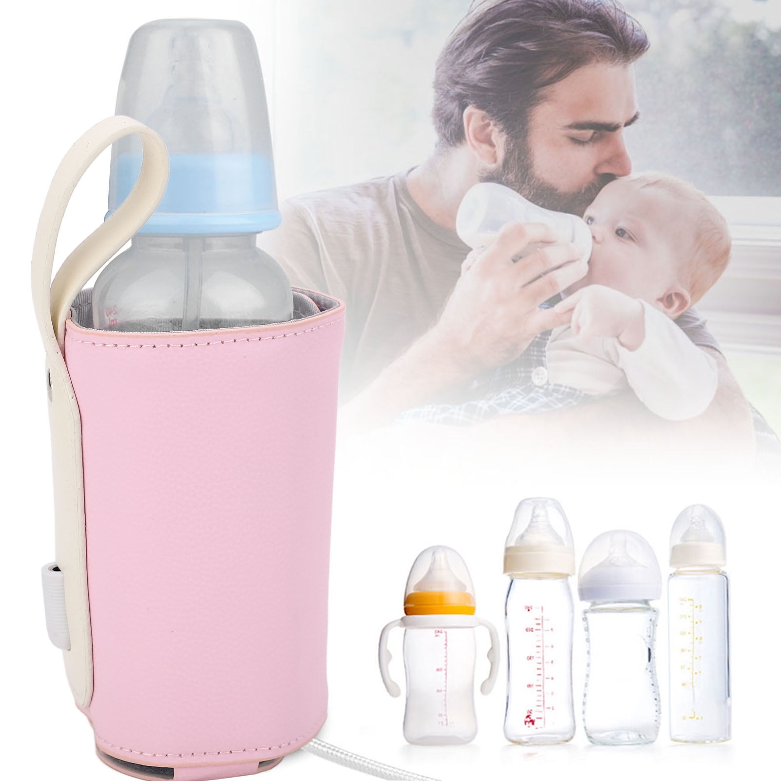 Nehlobo USB Baby Bottle Warmer Portable Milk Travel Storage Insulation ...