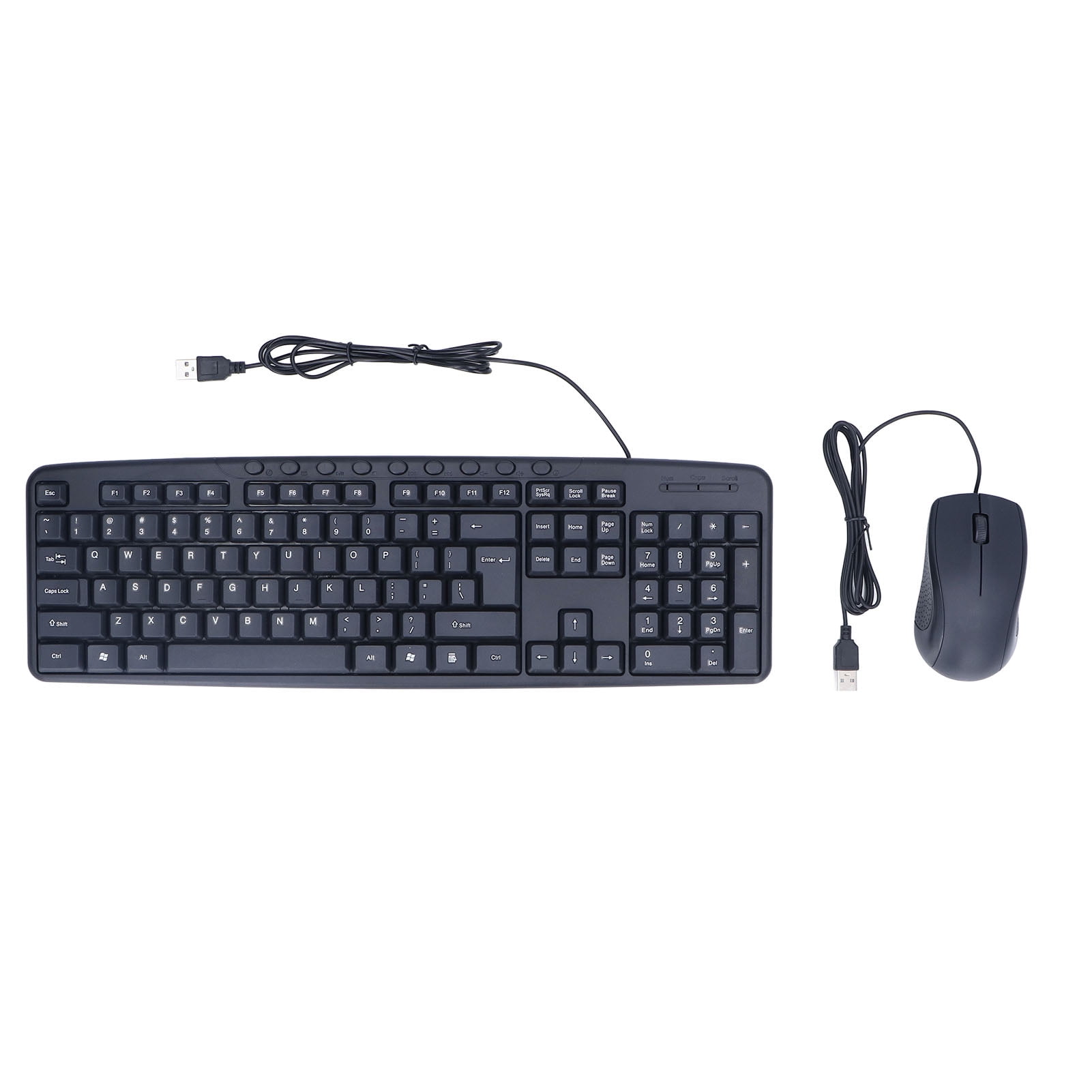 Nehlobo Wired Keyboard Mouse Combo Ergonomic Design 113 Keys Wired Keyboard 1000DPI Wired Mouse ...